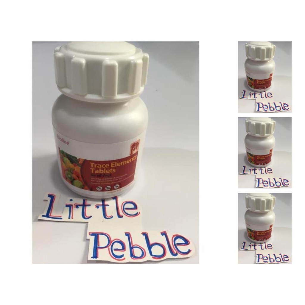 Jual bioline trace element tablet dog multivitamin pencernaan anjing 160tab | Shopee Indonesia