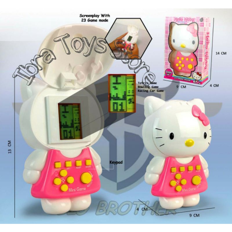 Jual Hello Kitty Video Games Tetris Mini Konsol Game Portable Consol ...