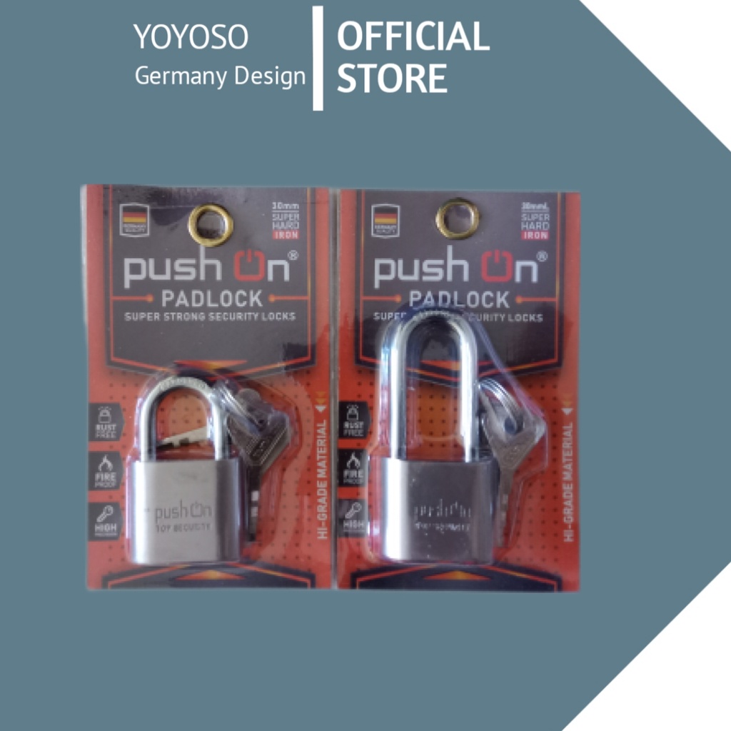 Jual Kunci Gembok PushOn Padlock Security Locks | Shopee Indonesia