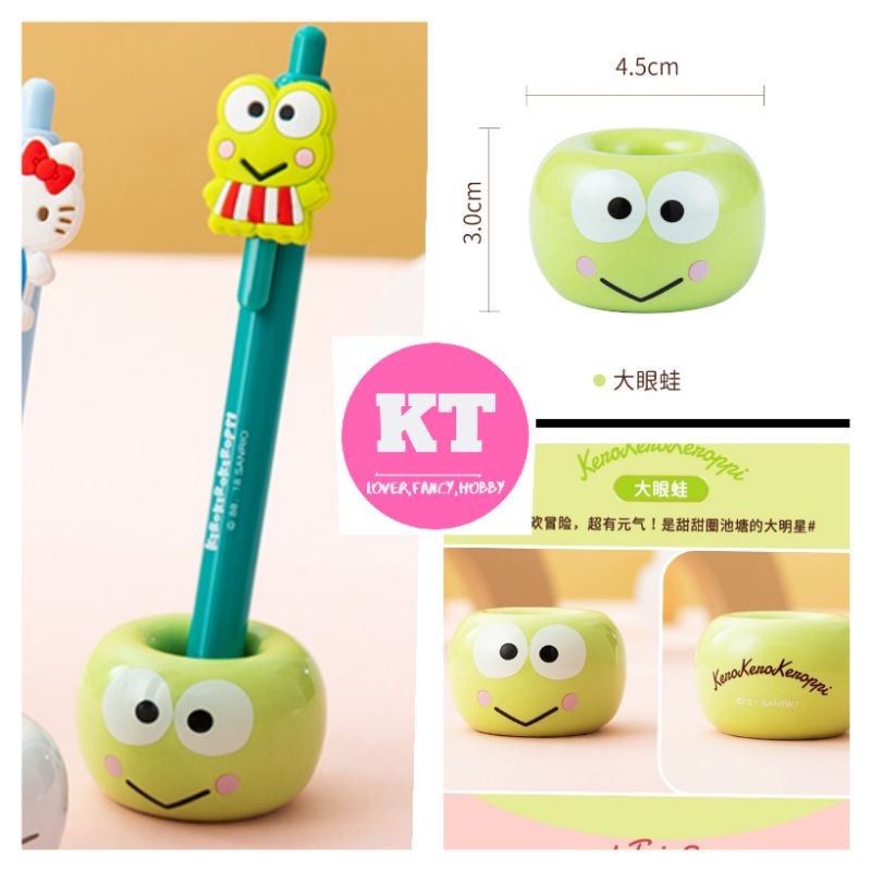 Jual Stand pulpen/kuas dll bahan keramik keroppi | Shopee Indonesia