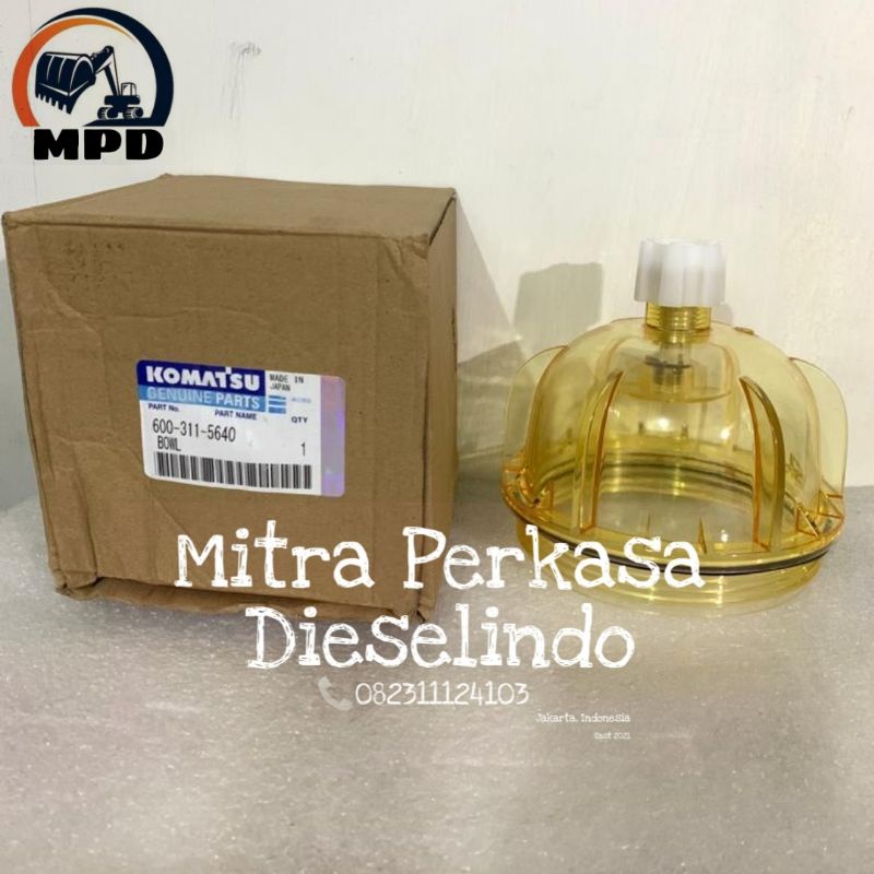 Jual 600-311-5640 Bowl Filter Clear Komatsu PC200-8 PC200 8 6003115640 ...