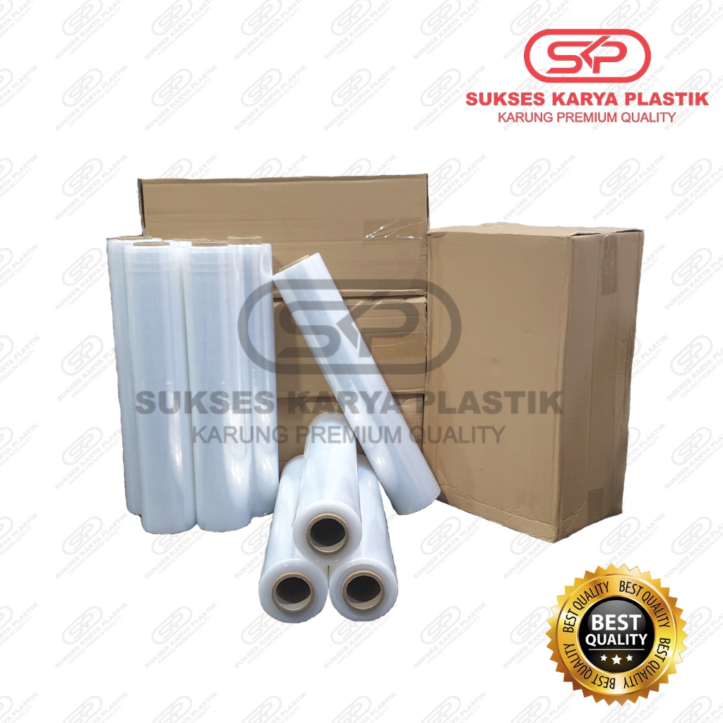 Jual PLASTIK WRAPPING STRETCH FILM JUMBO POLOS 50CM, PLASTIK WRAPPING ...