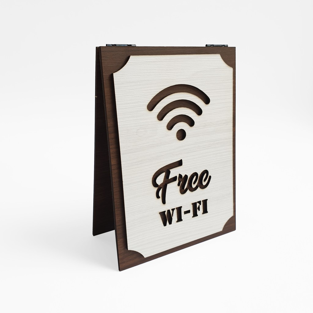 Jual Signage Cafe duduk - FREE WIFI (MEJA) - Standing Sign Meja Resto ...