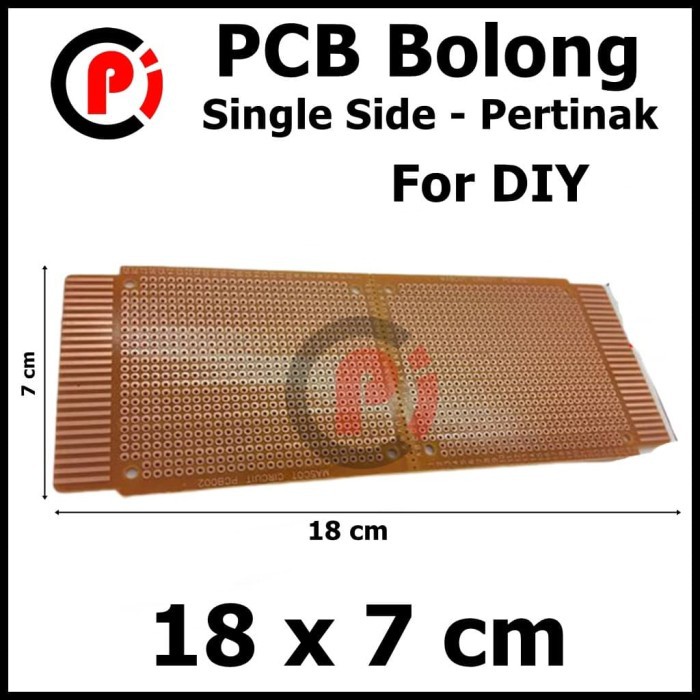 Jual PCB Lubang Bolong Standart IC Single Side Ukuran 18 x 7 cm ...