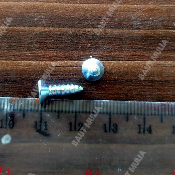 Jual SEKRUP FH 4X 1/2" 1.25 CM ISI 10 PCS / BAUT TAPPING JF KEPALA ...