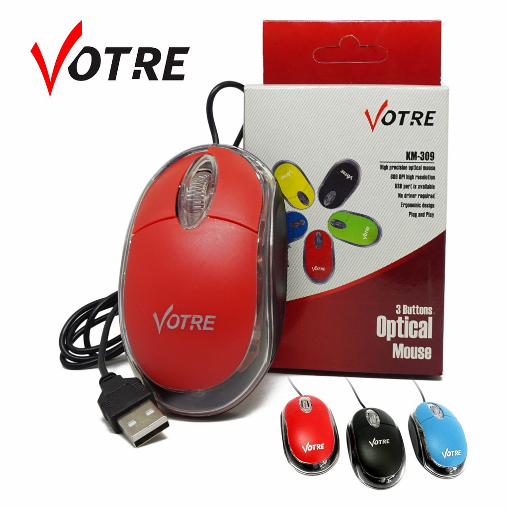 Jual MOUSE VOTRE KM-309 / MOUSE USB / OPTICAL MOUSE | Shopee Indonesia