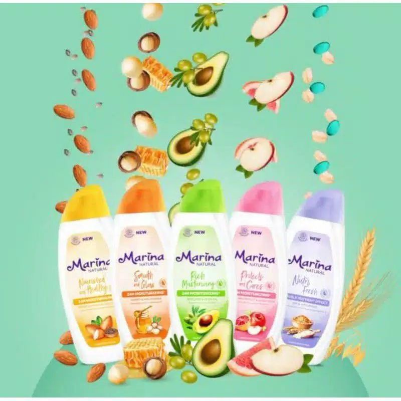 Jual marina body lotion natural 95ml | Shopee Indonesia