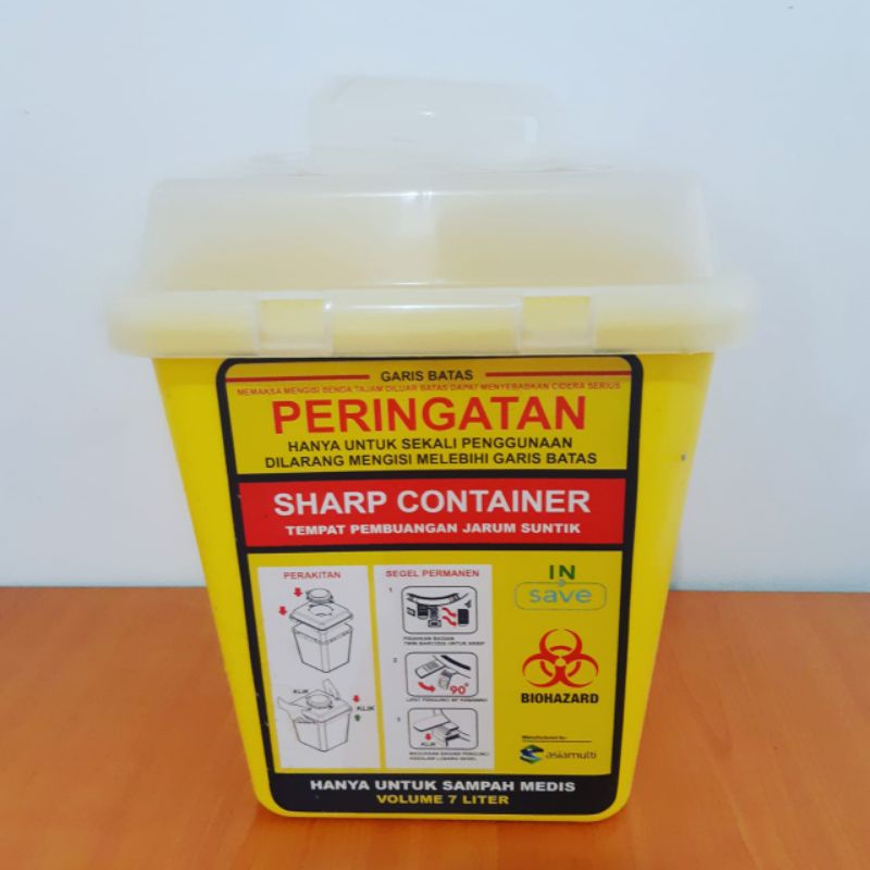 Jual TEMPAT SAMPAH MEDIS 7 LITER STERA SHARP CONTAINER | Shopee Indonesia