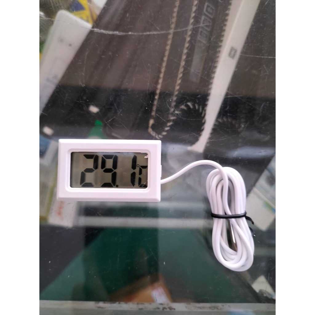 Jual Mini Digital Thermometer + waterproof probe/ kabel sensor | Shopee ...
