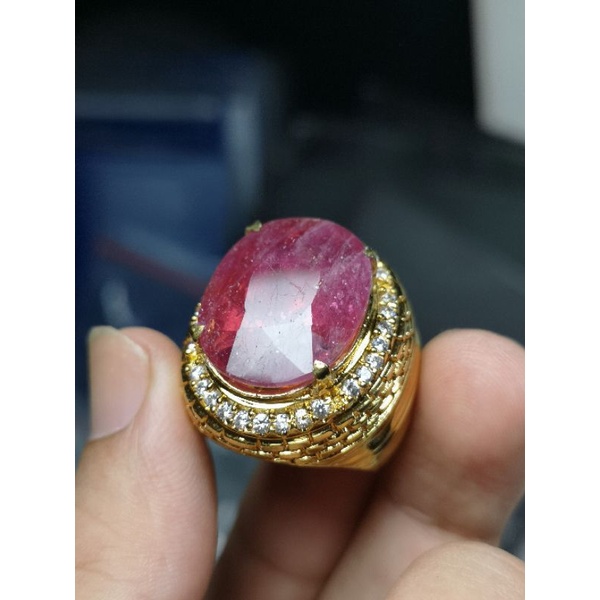 Jual Batu cincin natural ruby lengkap dengan memo sgr | Shopee Indonesia