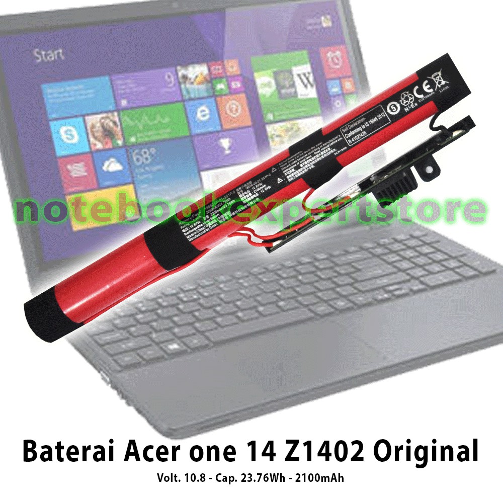 Jual Baterai Acer One 14 Z1402 Original - 2100mAh | Shopee Indonesia