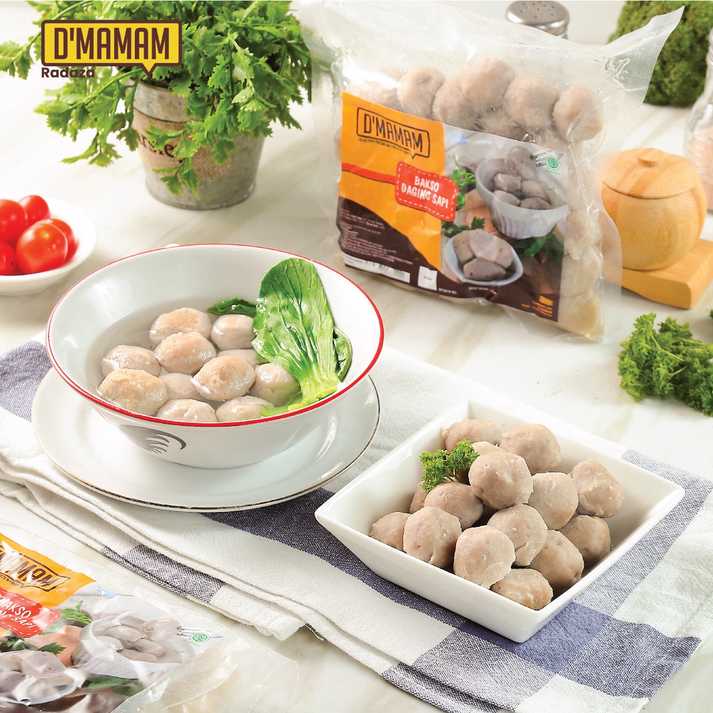 Jual D'MAMAM Bakso Sapi NO MSG, HALAL, BPOM 350gr | Shopee Indonesia