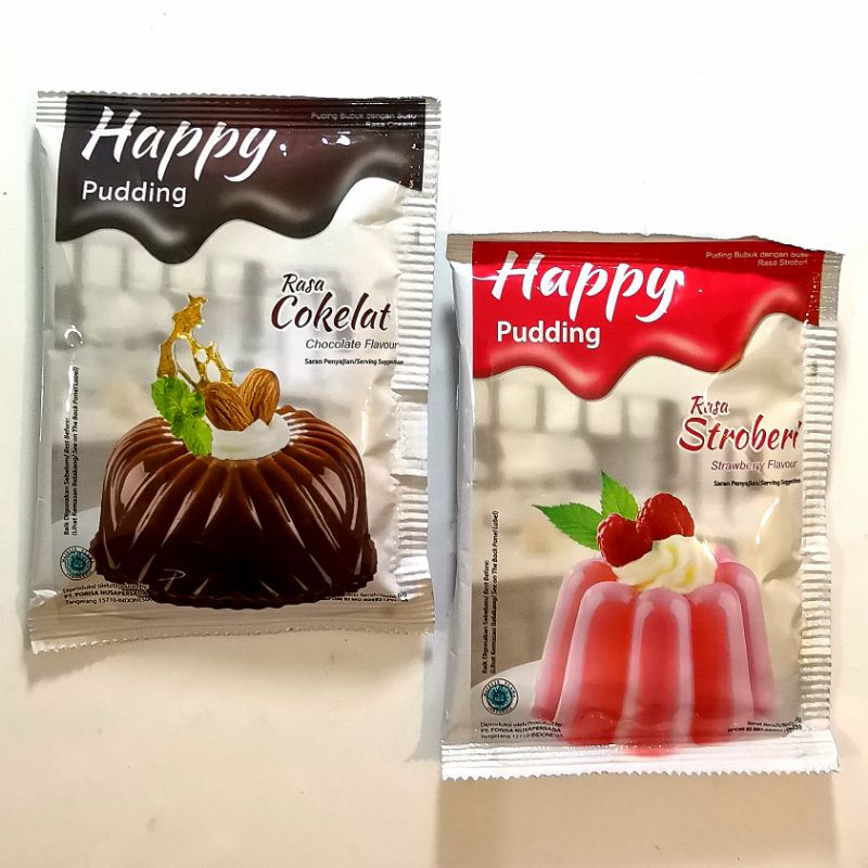 Jual Happy Pudding Aneka Rasa 60 gr dari Forisa | Shopee Indonesia