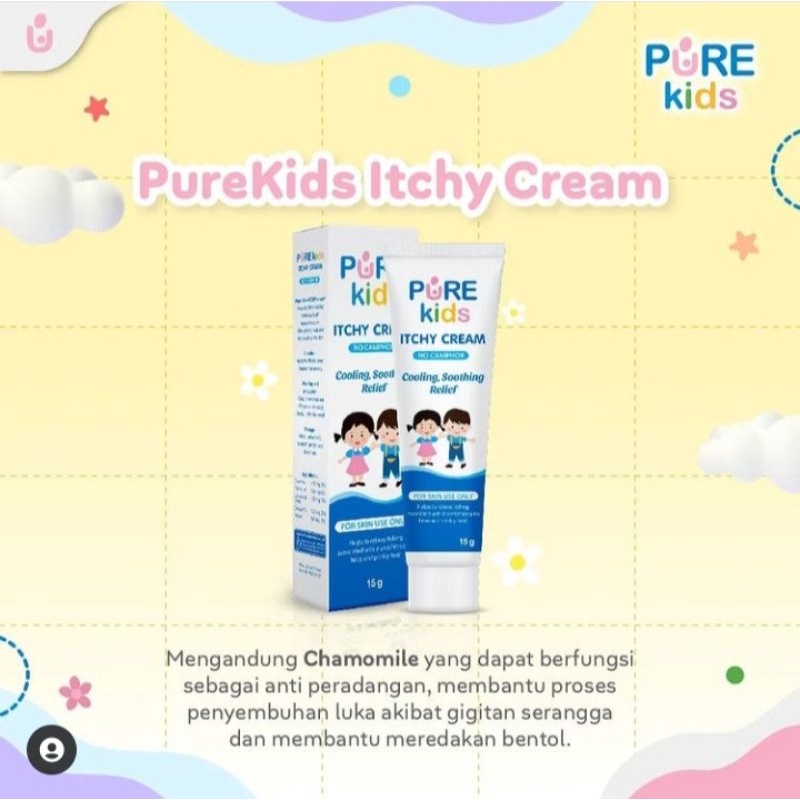 Jual Pure Kids Itchy Cream 15gr#Pure Cream Gatal | Shopee Indonesia
