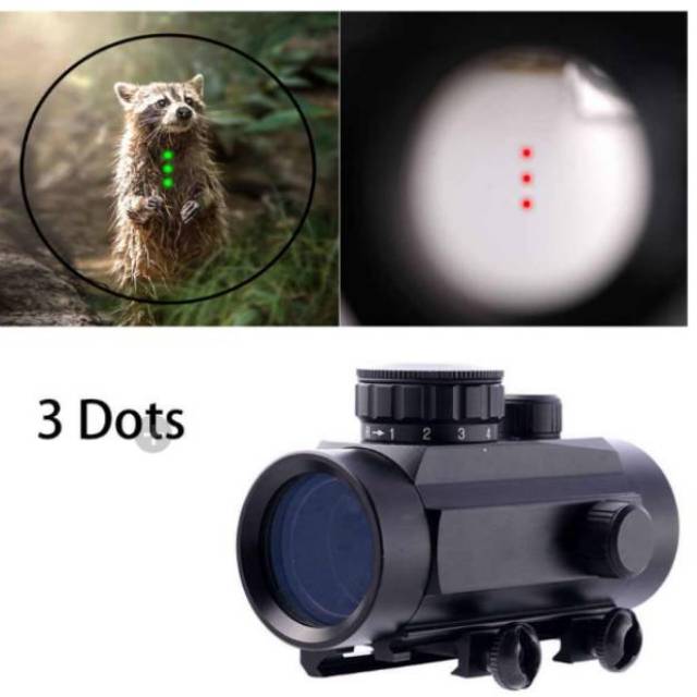 Jual Teropong hutan berburu target holographic 20mm dot red green ...