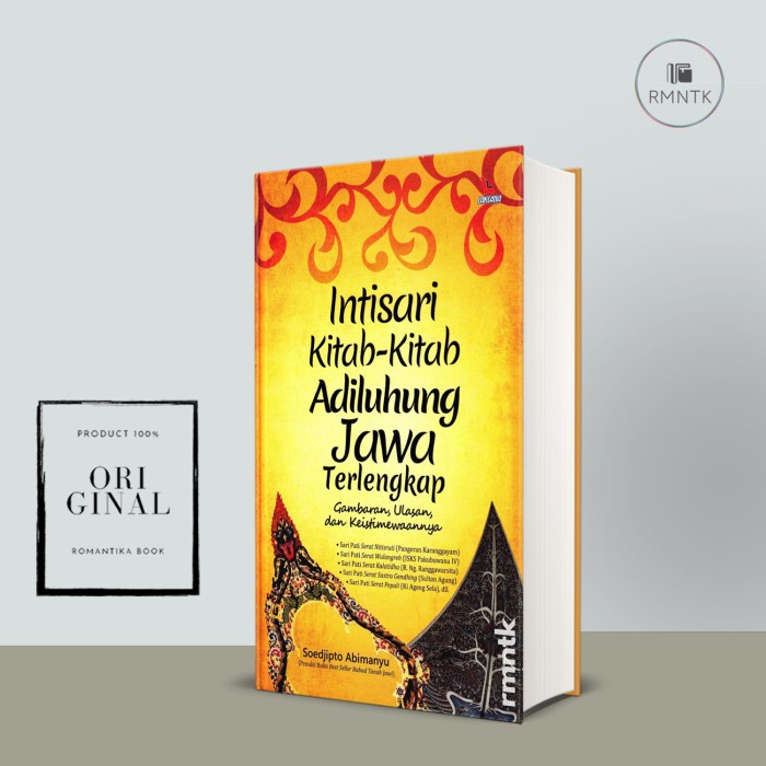Jual BUKU INTISARI KITAB-KITAB ADILUHUNG JAWA TERLENGKAP (HC): Gambaran ...