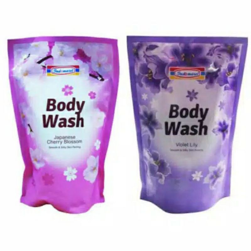 Jual PROMOSI INDOMARET 450ml BODY WASH VIOLET LILY CHERRY BLOSSOM SABUN ...
