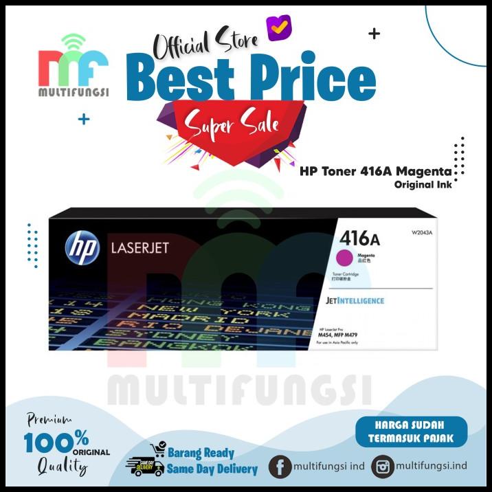 Jual Toner Hp 416A Magenta Original (W2043A) | Shopee Indonesia