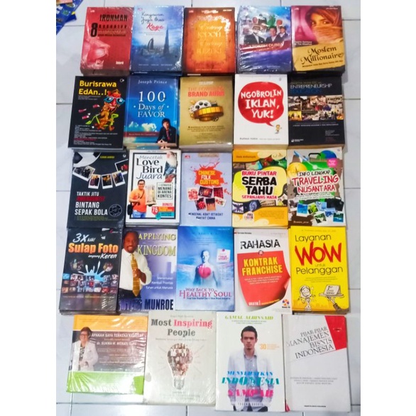 Jual OBRAL Buku bacaan murah motivasi // pengembangan diri // bisnis // investasi ...
