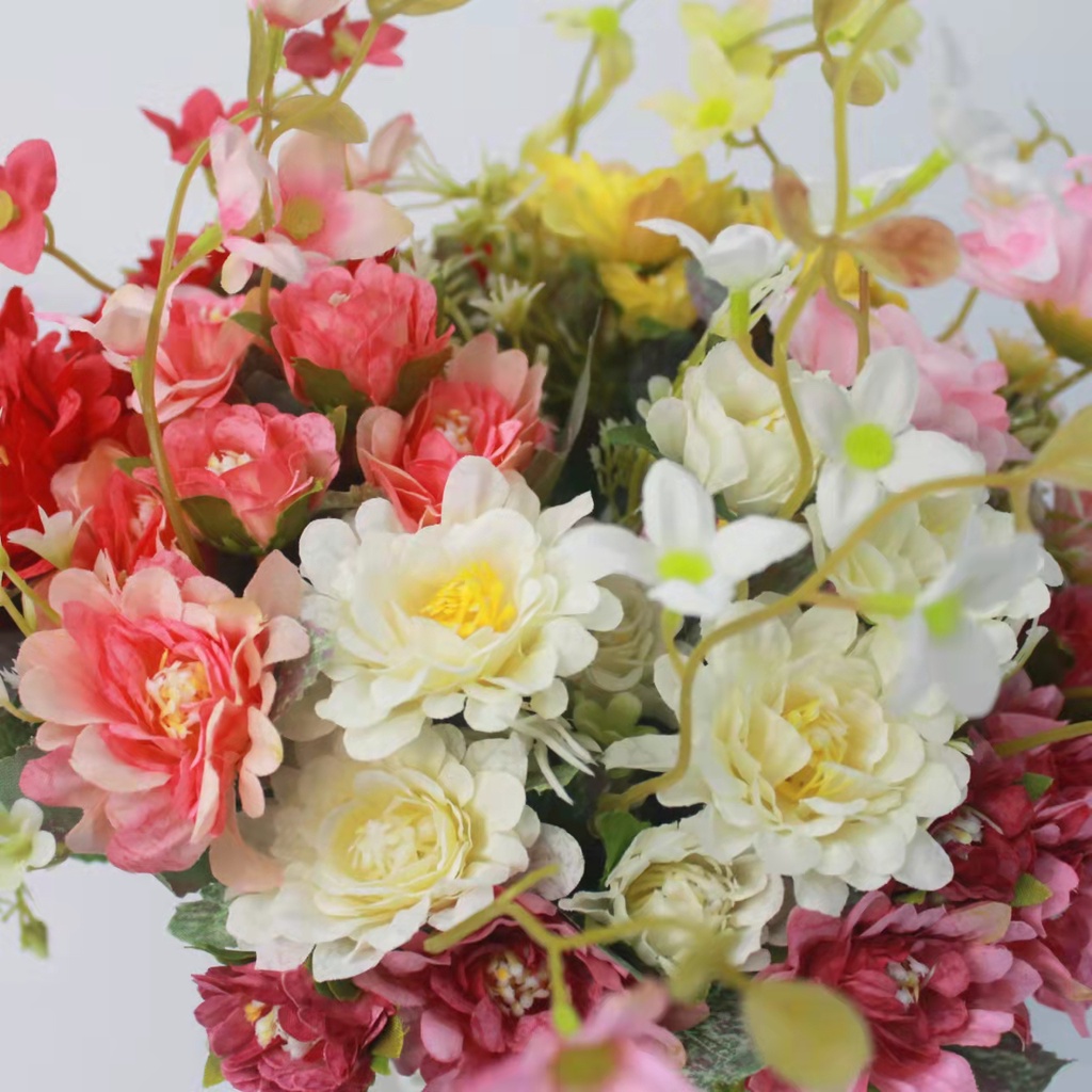 Jual BUNGA PLASTIK PEONY CINA B8163 BUKET BUNGA ARTIFICIAL DEKORASI ...