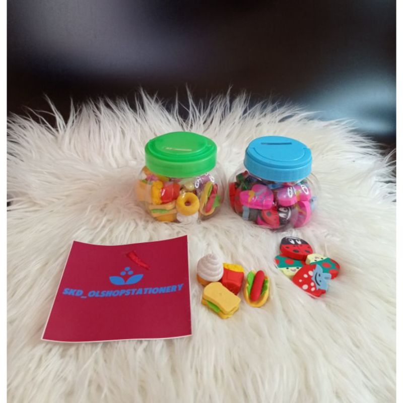 Jual Hapusan karakter unik toples ( isi 24pcs ) | Shopee Indonesia