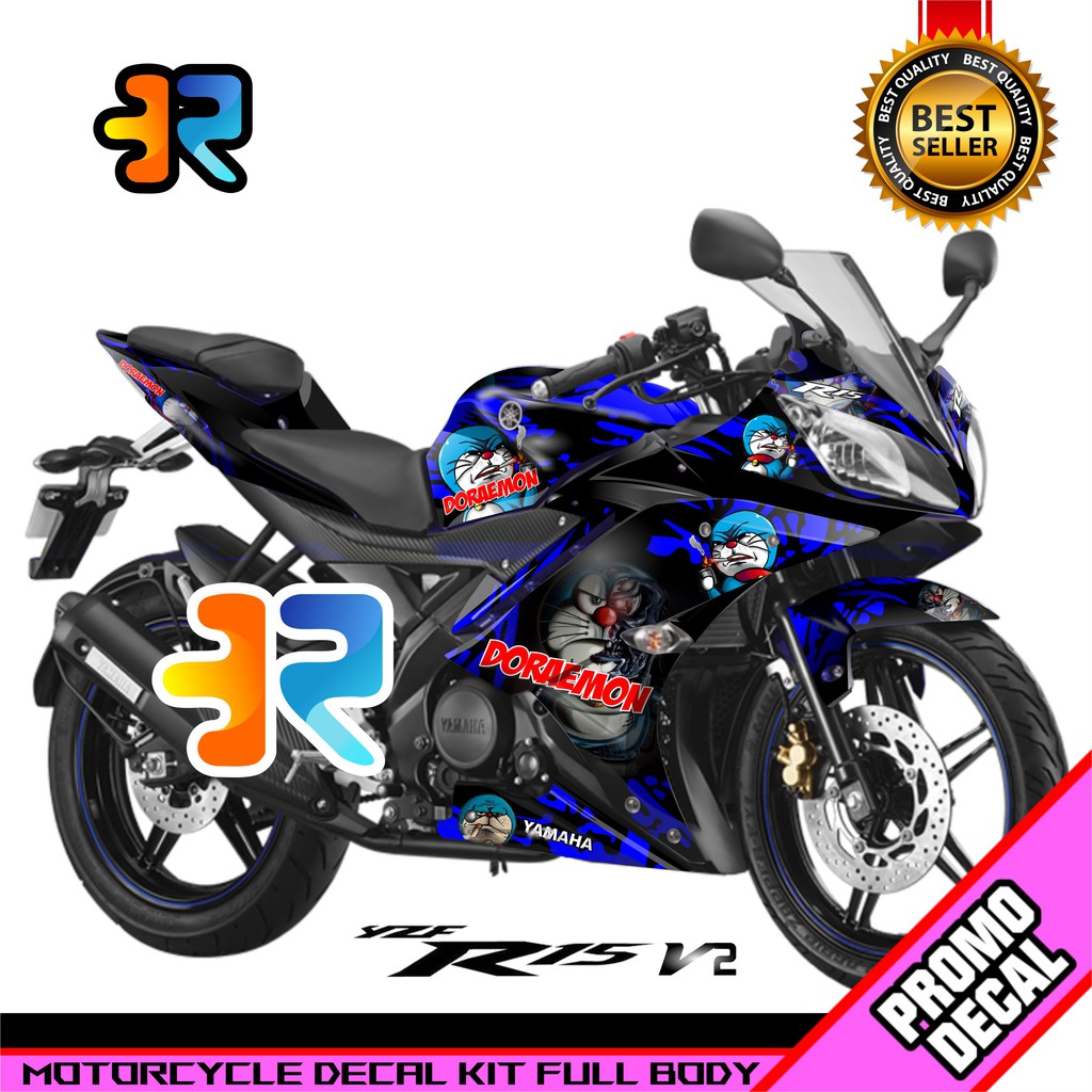 Jual Decal Motor R15 V2 Desain Doraemon Preman Sticker Full Body ...