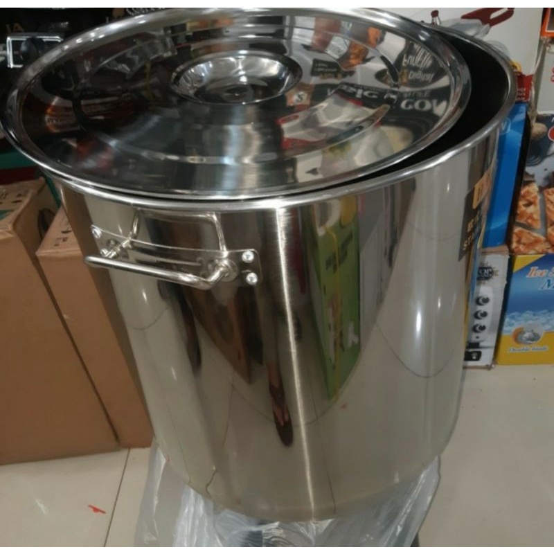Jual PANCI JUMBO 50 CM TINGGI 49 CM KAPASITAS 100LITER/panci 100 liter ...