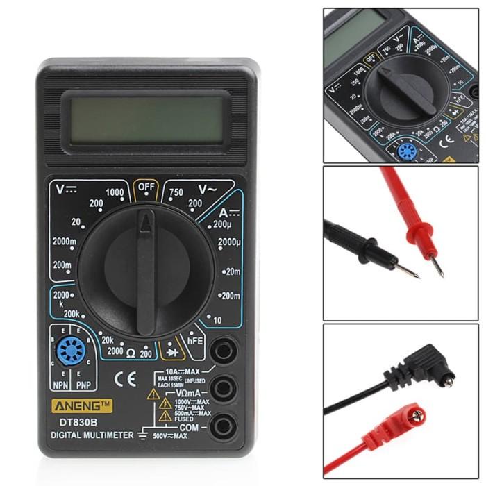 Jual Voltmeter Multimeter Lcd Auto Range Voltmeter Digital Ohmmeter ...