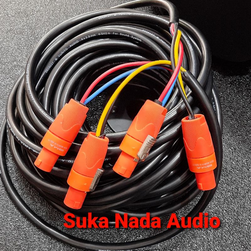 Jual KABEL SPEAKER 4X2.5MM 25M+JAC JAK SPICON | Shopee Indonesia