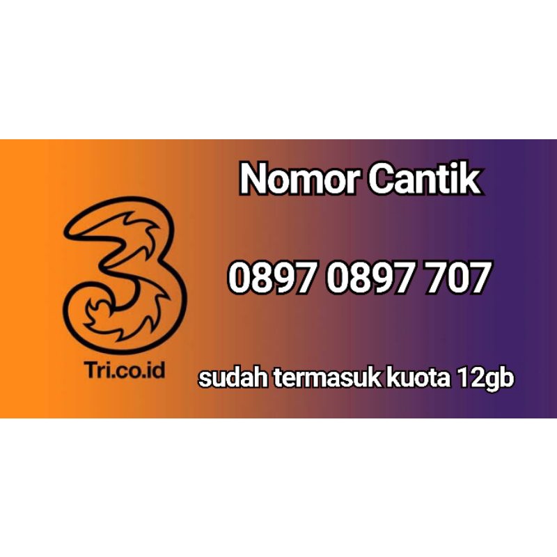 Jual Nomor Cantik Tri | Shopee Indonesia
