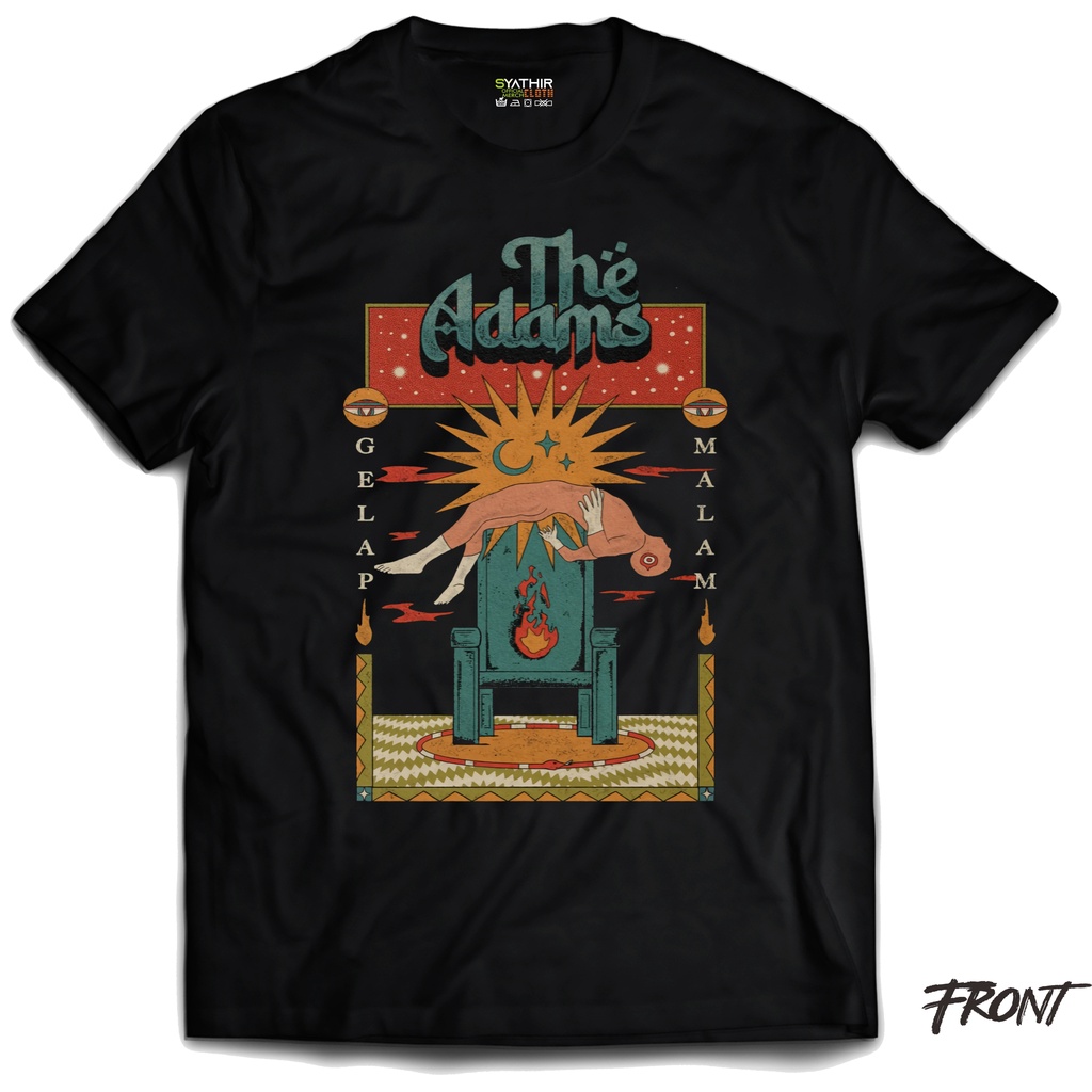 Jual T-shirt Merchandise Band The Adams Gelap Malam Artwork | Shopee ...