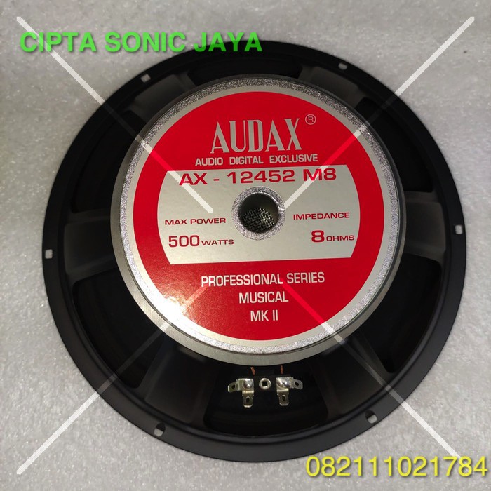 Jual speaker audax AX12452 full range 12 inch AX 12452 M8 | Shopee Indonesia