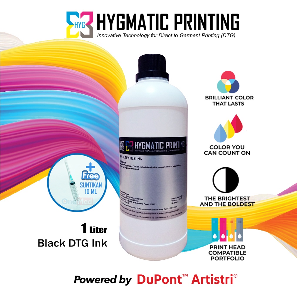 Jual Tinta DTG / DTG Ink - USA DUPONT - CMYK - 1 Liter | Shopee Indonesia