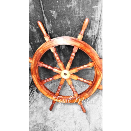 Jual SETIR KAPAL KEMUDI PERAHU 38 Inch (Kayu Jati) | Shopee Indonesia