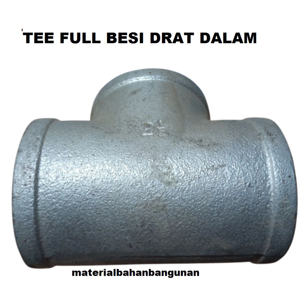 Jual TEE Full Besi 2 Inch Sambungan Pipa Besi Cabang 3 Welding Las SNI ...