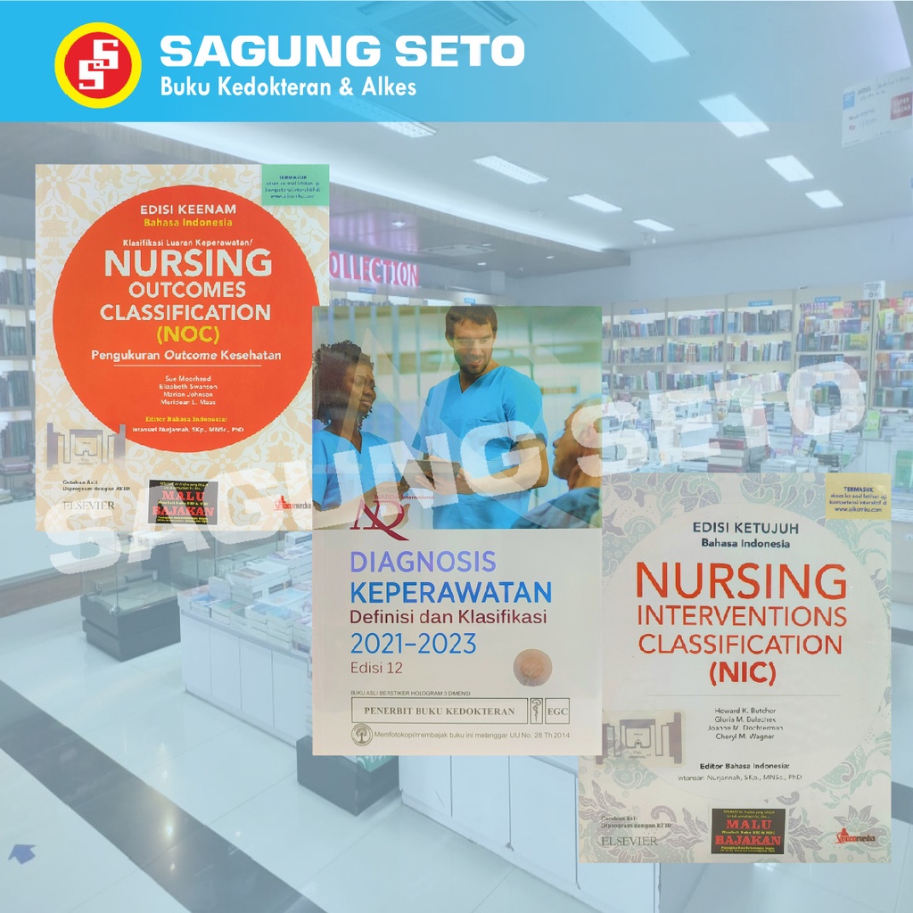 Jual PAKET BUKU DIAGNOSIS KEPERAWATAN NANDA 2021-2023 ED-12 DAN NIC-NOC | Shopee Indonesia