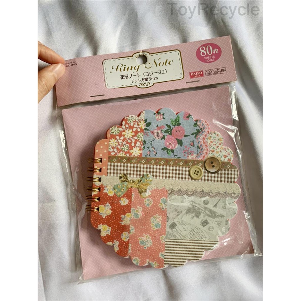 Jual Ring Note / Memo warna Pink bentuk bulat / lingkaran / Flower ...