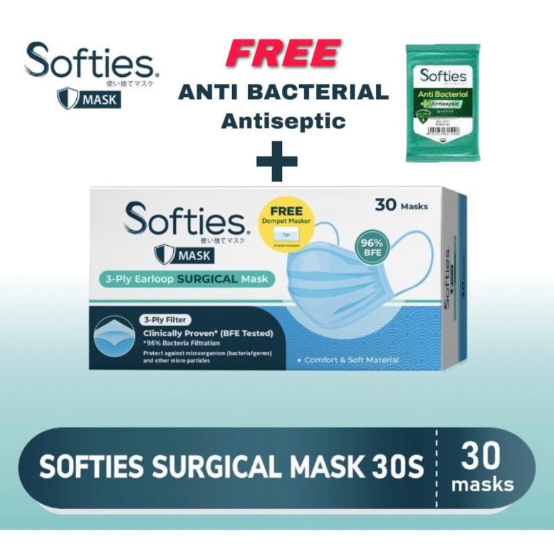 Jual SALE!! SOFTIES daily Mask Batik Earloop 30sFree Dompet Mask ...