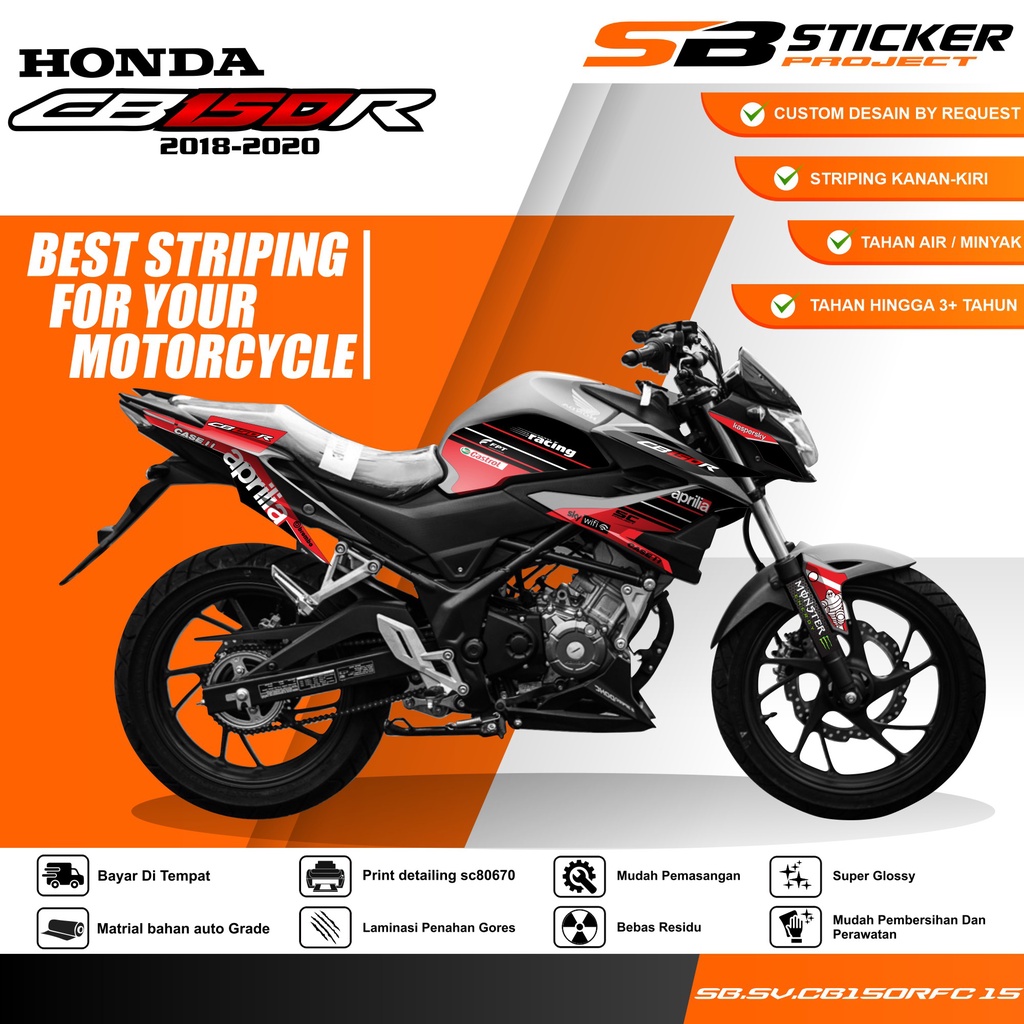 Jual STRIPING CB150R FACELIFT - STRIPING HOLOGRAM HONDA CB150R FACELIFT ...