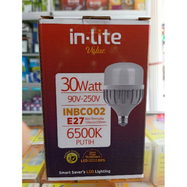 Jual Lampu LEd 30 Watt inlite cool daylight GARANSI 1 TAHUN | Shopee ...