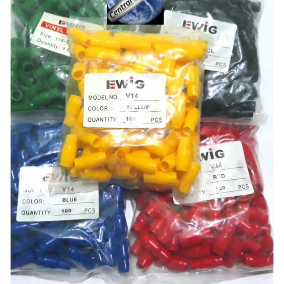 Jual Vinyl Skun Kabel EWIG V-14 (1pak 100pcs). - Kuning | Shopee Indonesia