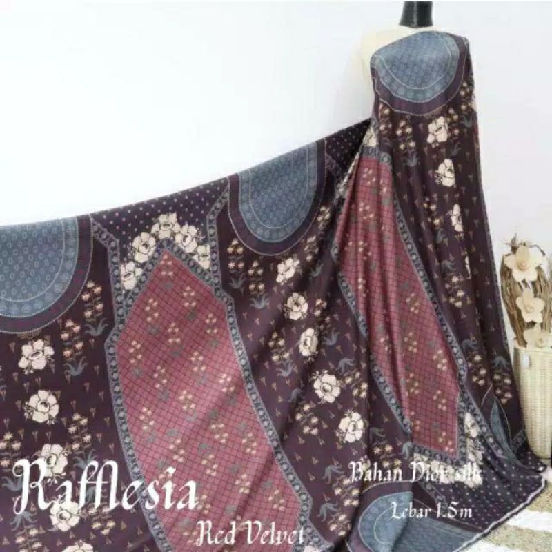 Jual Kain Meteran Bahan silk per 0.5 meter atau 1 meter | Kain Motif ...
