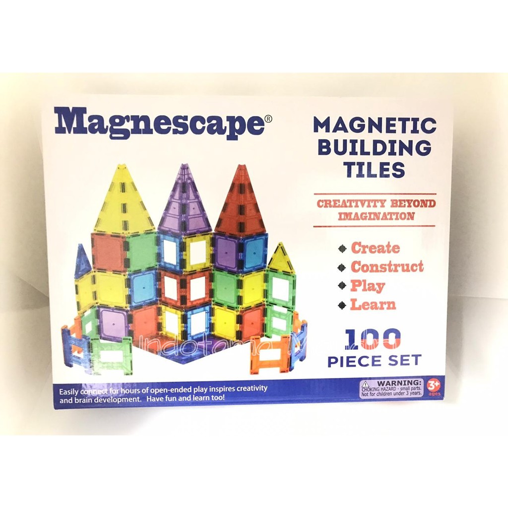 Jual Magnetic Tiles / Magnetic Building Tiles / Magnescape / Magnet ...