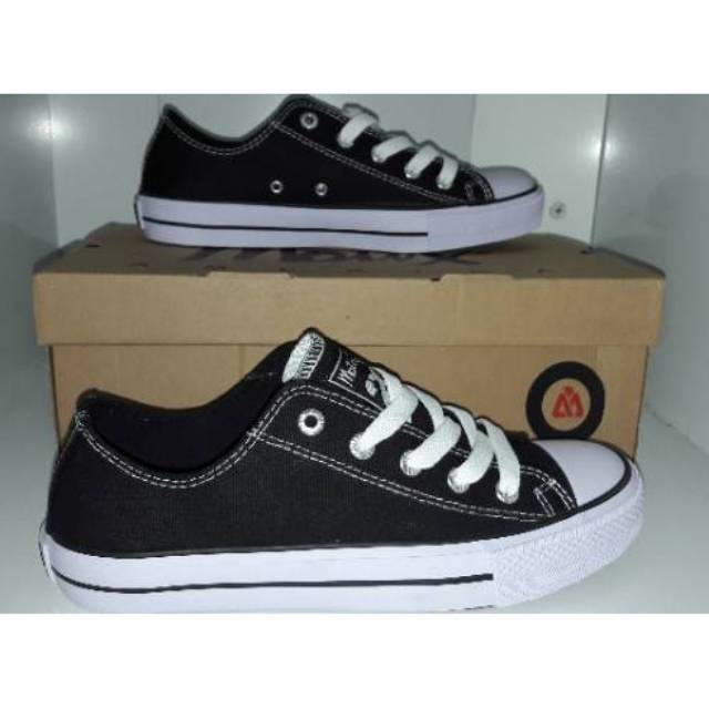 Jual SEPATU SEKOLAH MOTIX SCHOOL LOW BLACK/WHITE | Shopee Indonesia