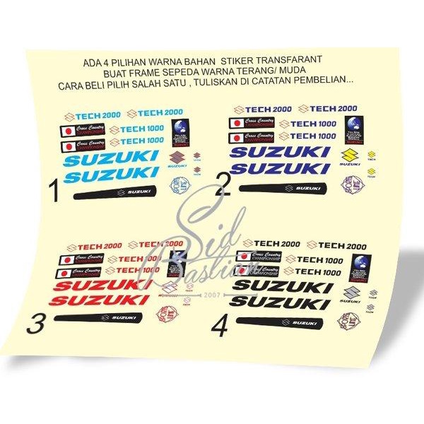 Jual Sticker Sepeda Suzuki Tech 1000 Mtb | Shopee Indonesia