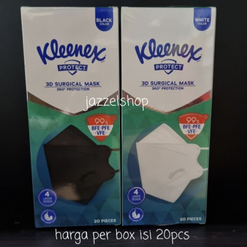 Jual KLEENEX 3D surgical mask masker kesehatan isi 20 pcs | Shopee ...