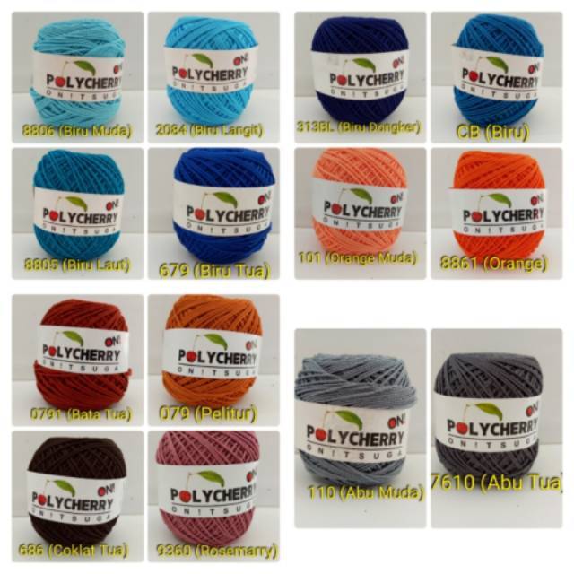 Jual Part 2 Benang Polycherry Onitsuga, Benang Poliester | Shopee Indonesia