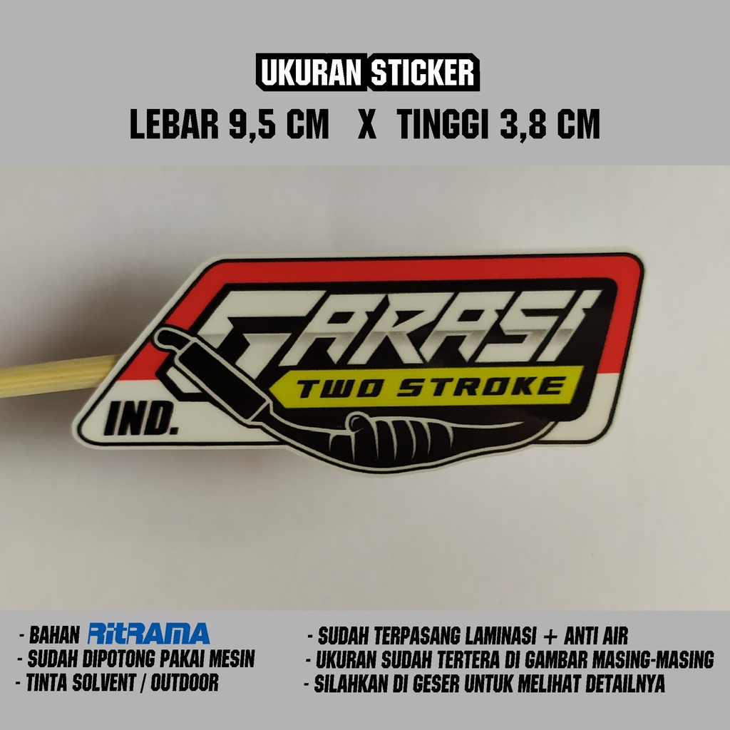 Jual sticker 2 tak terbaru / sticker two stroke viral / sticker bebek ...