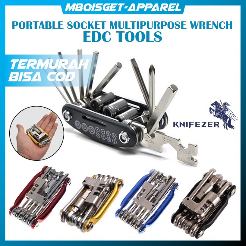 Jual KNIFEZER Multifunctional Set Obeng lipat 15 in 1 EDC Repair Tool ...