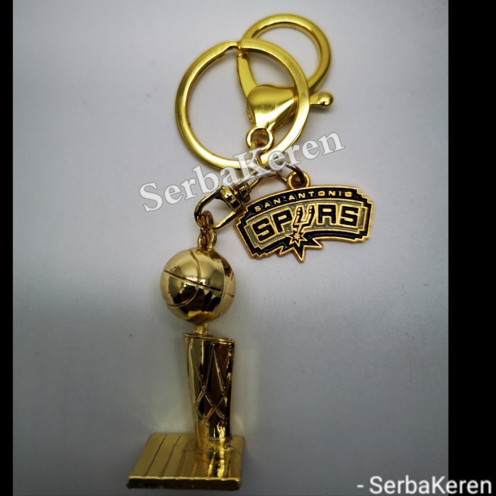 Jual San Antonio Spurs NBA Trophy Piala Gantungan kunci Gold ( import ...
